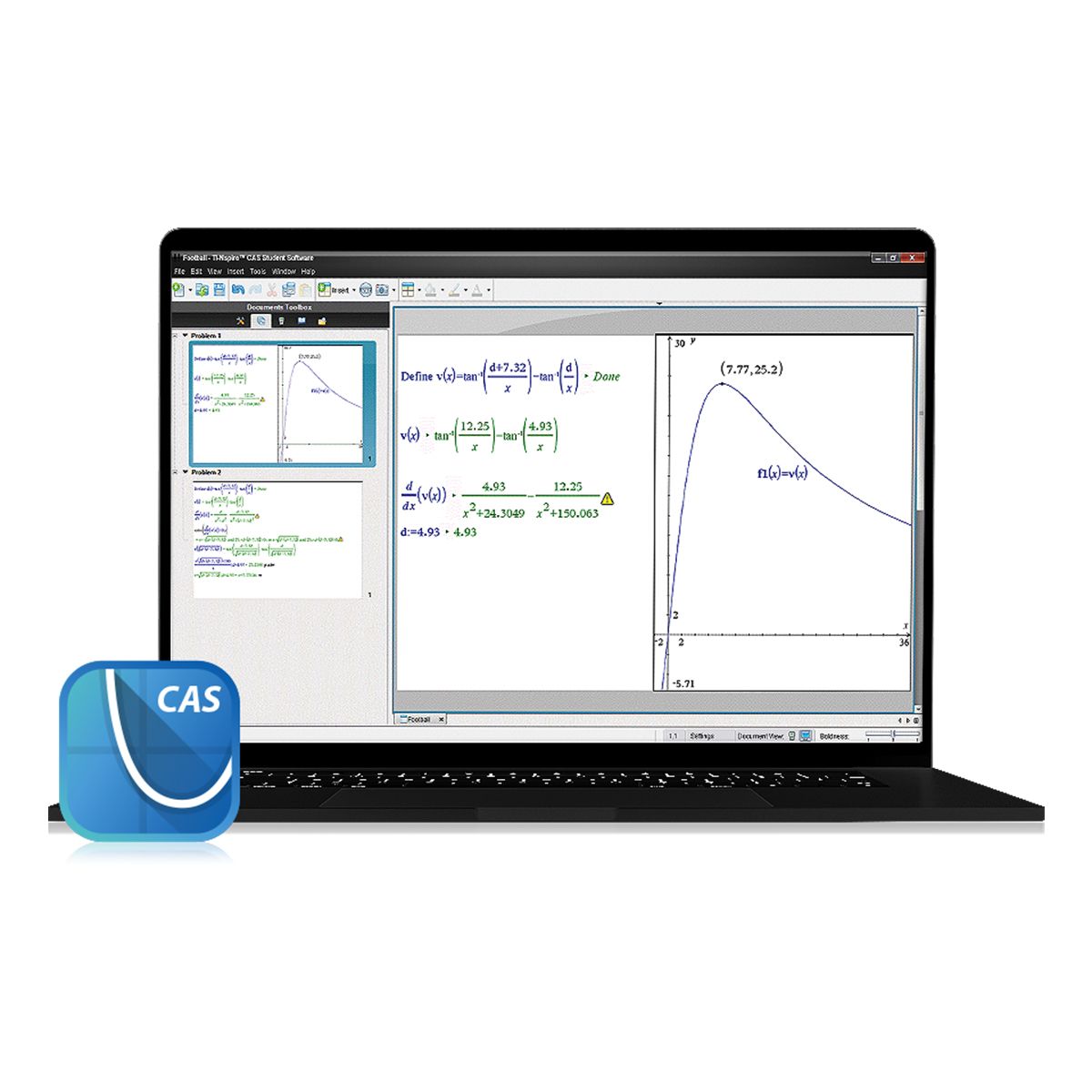 TI-Nspire CX CAS Student Software von Texas Instruments 1-Jahres-Lizenz ...